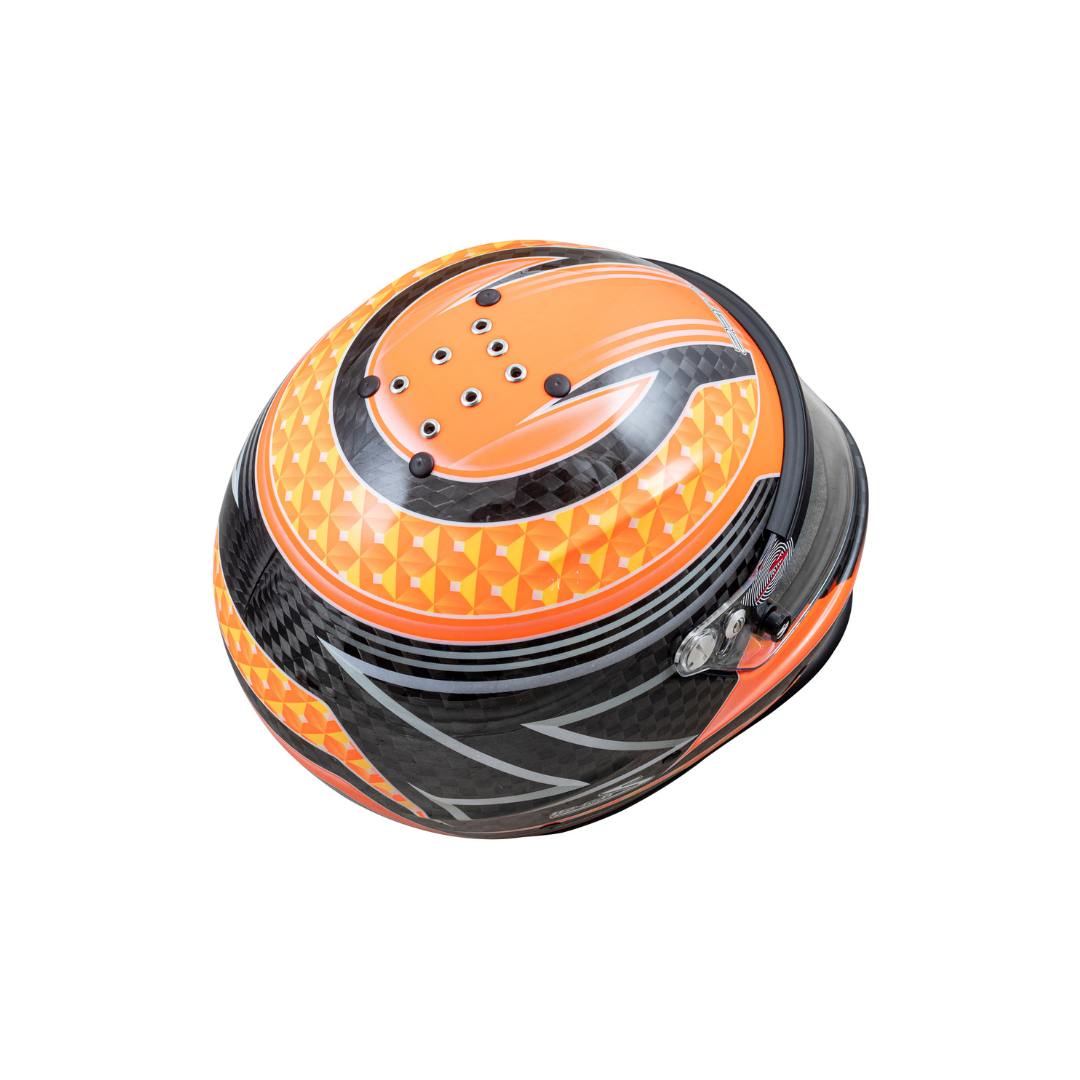 RZ-65 Carbon Helmet-Carbon Orange Graphic– Velocita-USA