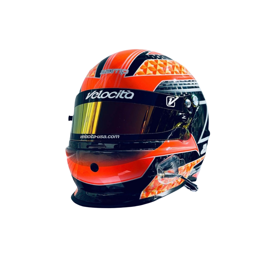 RZ-65 Pro Series-Carbon Fiber-Orange Graphic Helmet– Velocita-usa