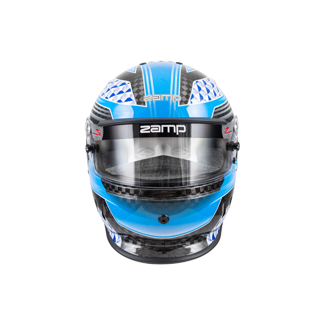 RZ-65 Helmet- Carbon Blue Graphic– Velocita-USA
