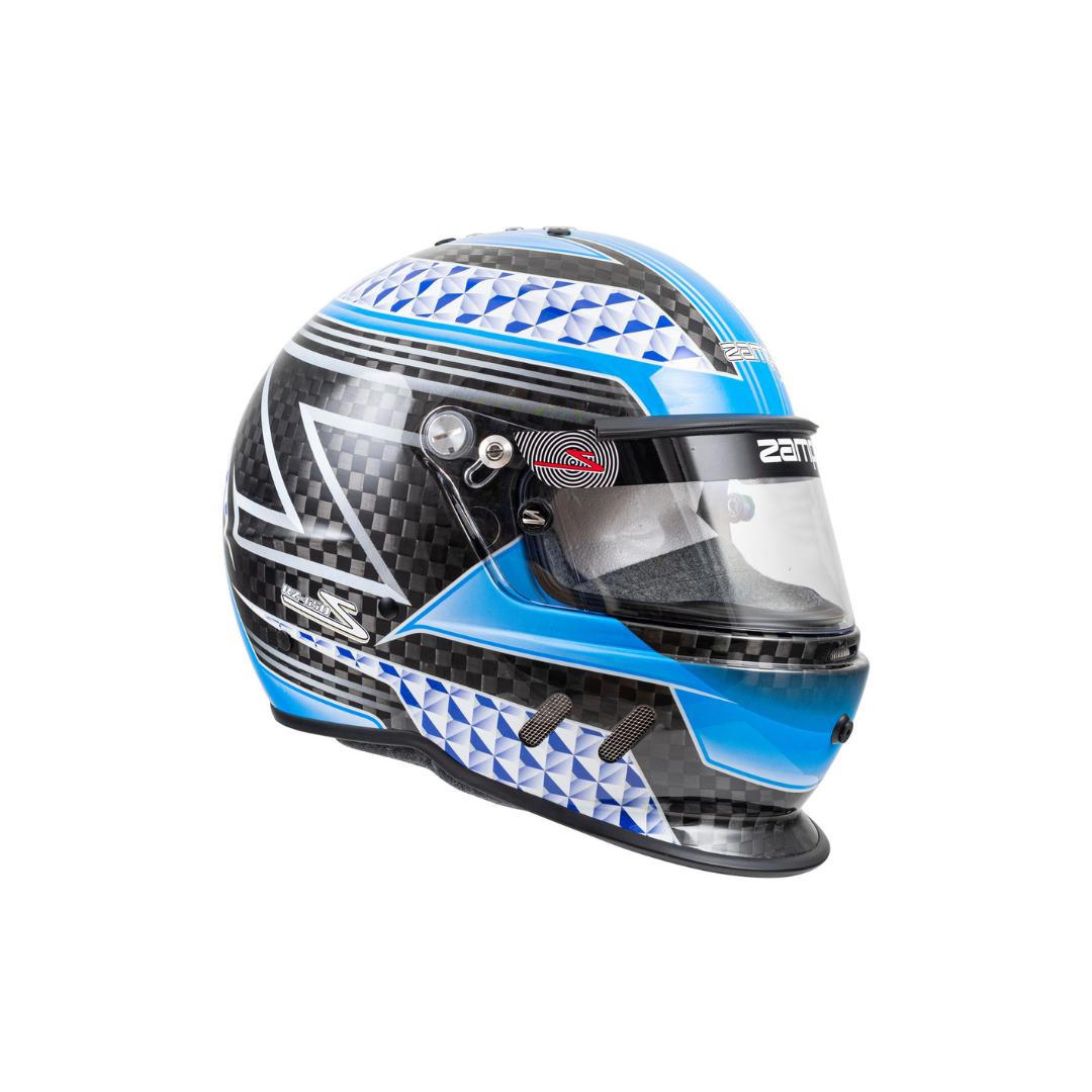 RZ-65 Helmet- Carbon Blue Graphic– Velocita-USA